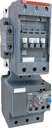 50HP MOTOR STARTER 480V 3 Phase 1NO/1NC 24VDC Coil ABB AF65-30-11-11 ...