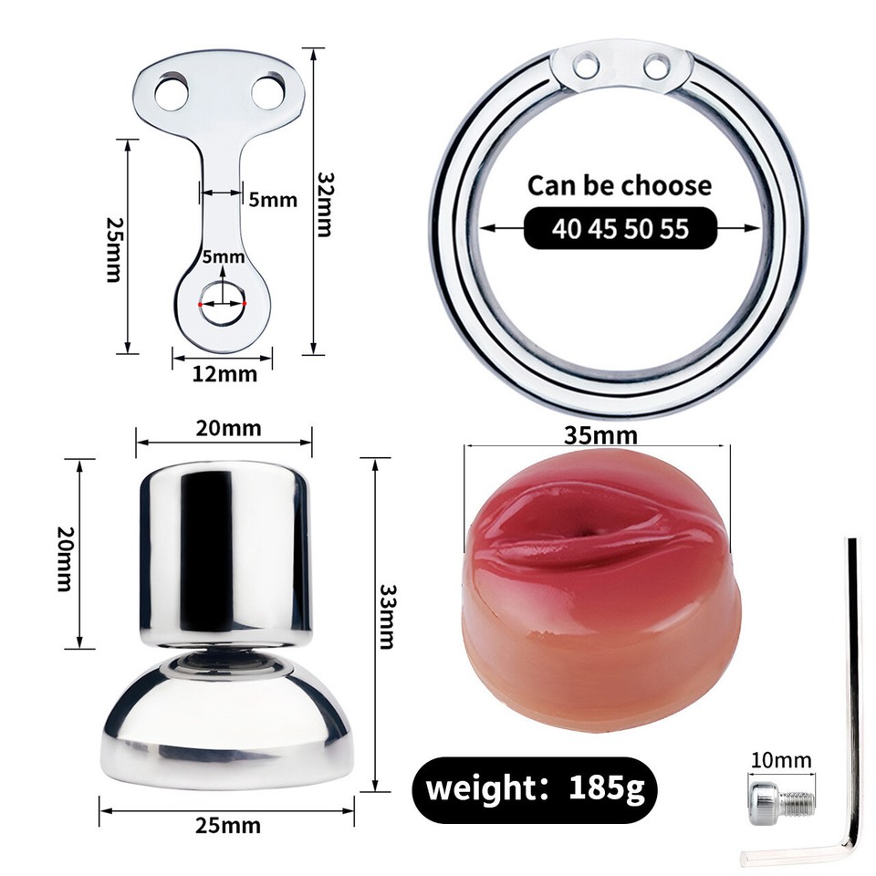 Update Stainless Steel Male Chastity Device Inverted Cage Men Metal ...