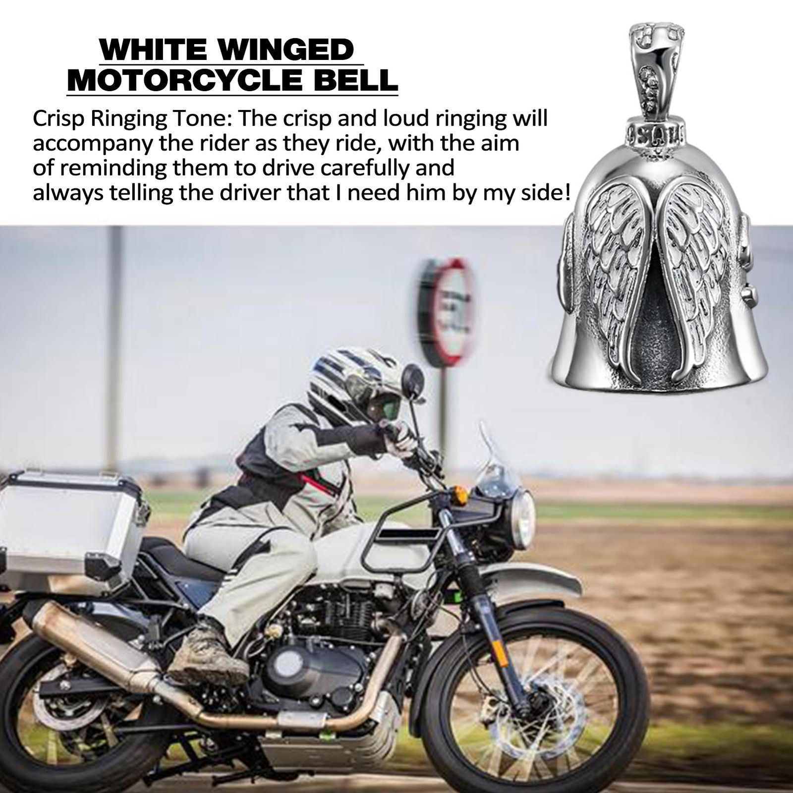 Riding Bell Angel Guardian Biker Riding Bell Portable Motorcycle ...