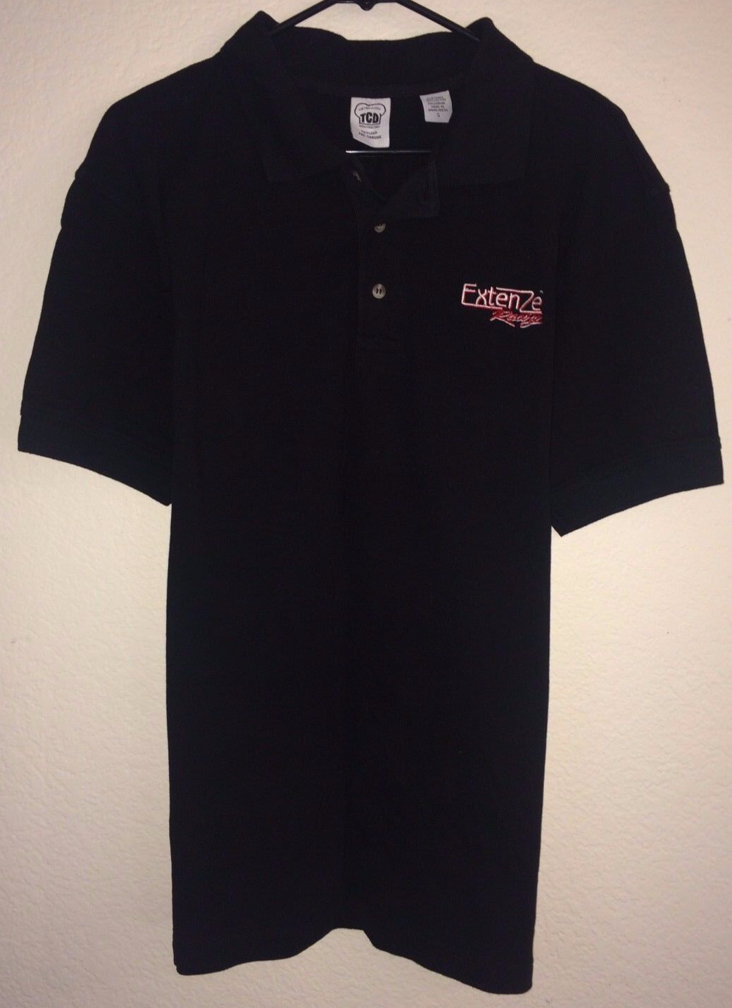 Extenze Racing Black Polo Shirt Top Size Men's Small (RARE!) | eBay