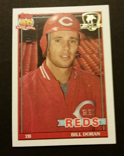 Bill Doran Reds Astros 1991 Topps Desert Shield #577 Authentic AP15 | eBay