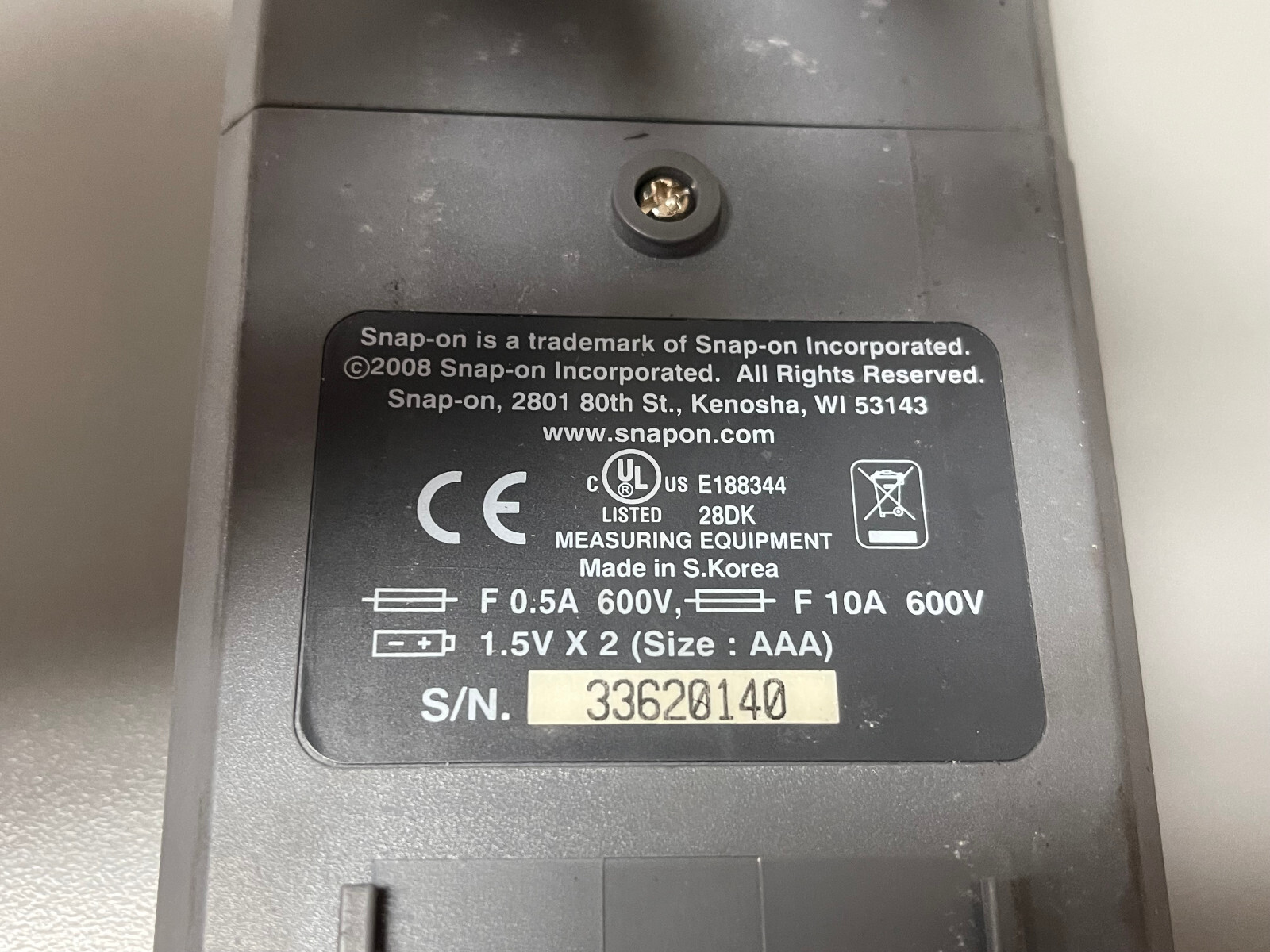 Snap-on EEDM504D Auto Ranging Digital Multimeter for sale online | eBay