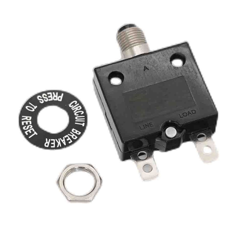universal 3-50 Amp Push Button Thermal Circuit Breaker 12-50V DC 125 ...
