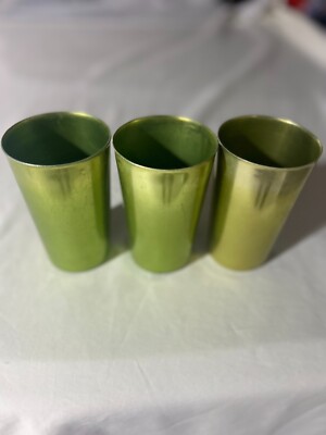 Lot 3 Vintage Aluminum 4.5" Tumblers - Bascal Italy L-1 | eBay
