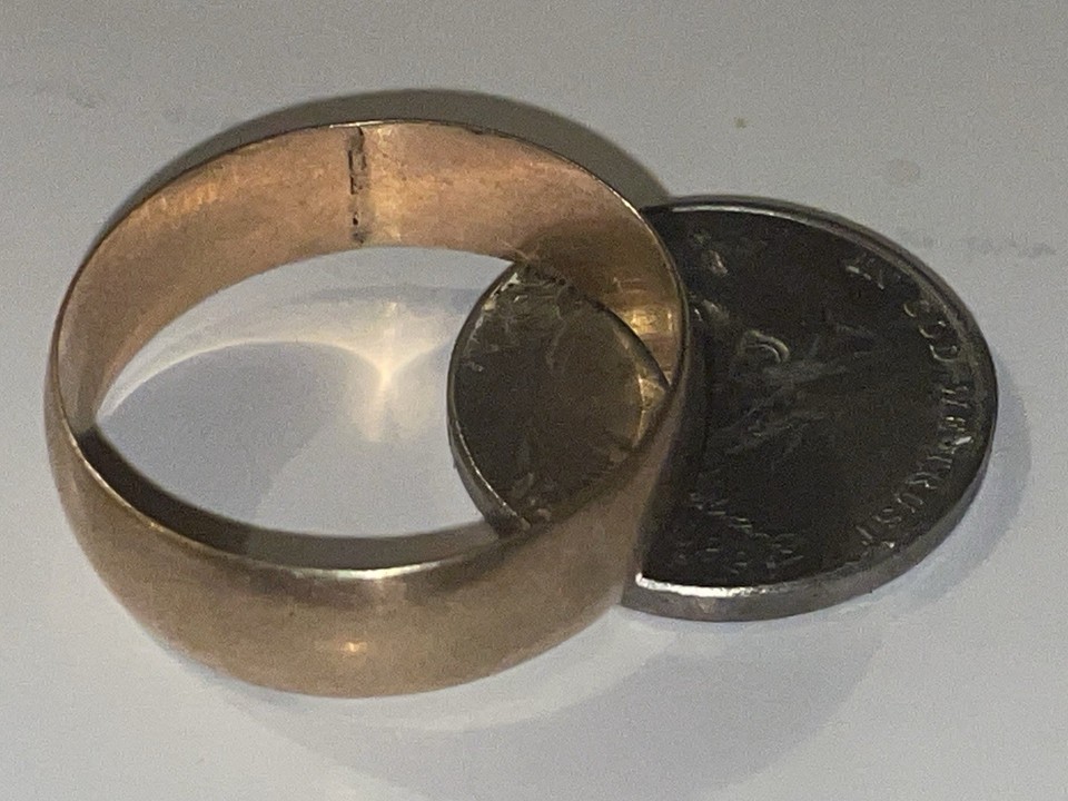 Ostby & Barton Gold Band Ring | eBay