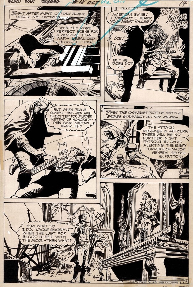 Weird War Tales #18 p. 10 by Tony DeZuniga - vampires, Nazis, WWII ...