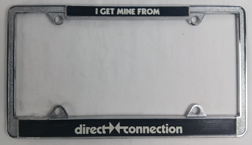 VINTAGE DIRECT CONNECTION LICENSE PLATE FRAME HOLDER | eBay