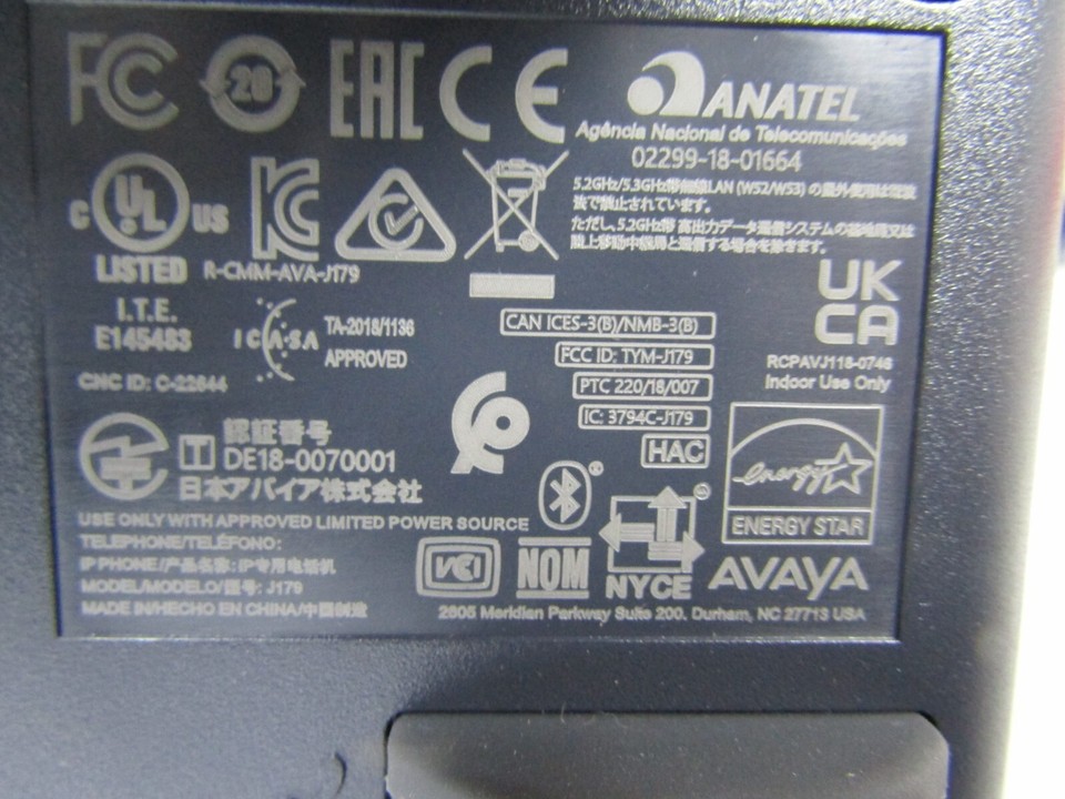 🔥NEW AVAYA J179 D03A 700513569 WITH JEM24 IP 32 LINE COLOR PHONE COBALT ...