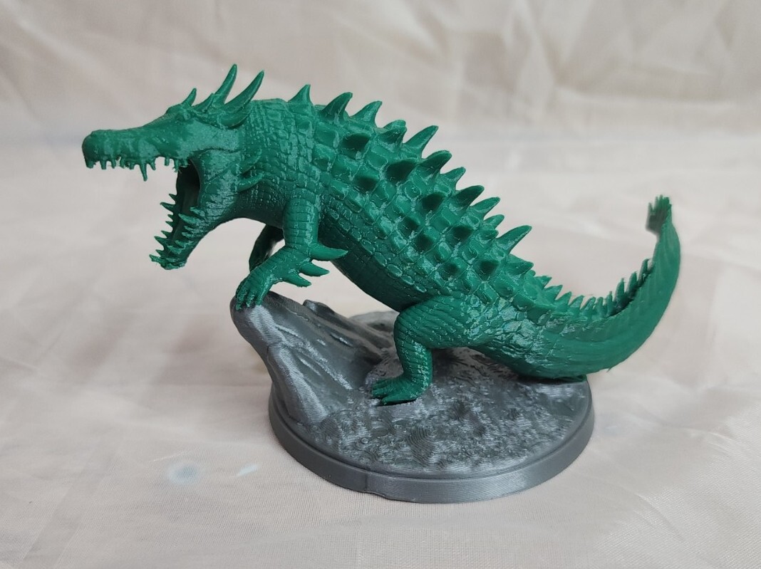 Fantasy Giant Crocodile , models, 3D printed, diaorama, D&D, decor ...