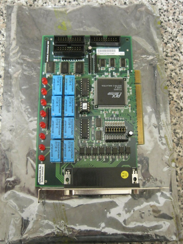 New CyberResearch Inc 0042052 24 Channel 37 Pin Digital I/O PCI Card ...