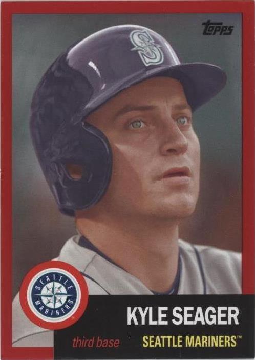 2016 Topps Archives - 1953 Design Kyle Seager #73 Red Border /50 for ...