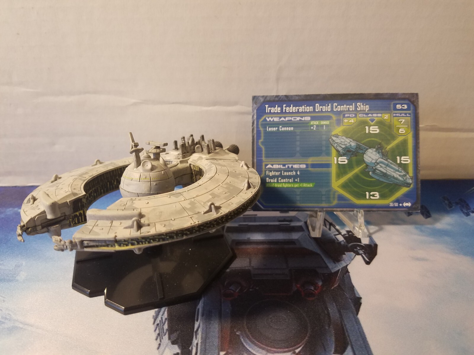 Star Wars Miniatures Starship Battles #38 Trade Federation Droid ...