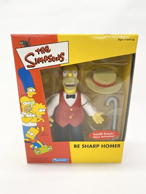 The Simpsons World Of Springfield Be Sharp Homer Playmates | eBay