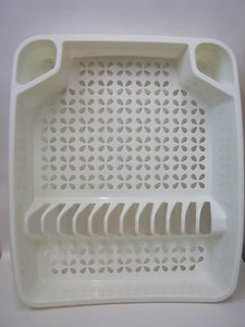 Whitefurze Cream Oblong Plastic Washing Up Dish Drainer | eBay