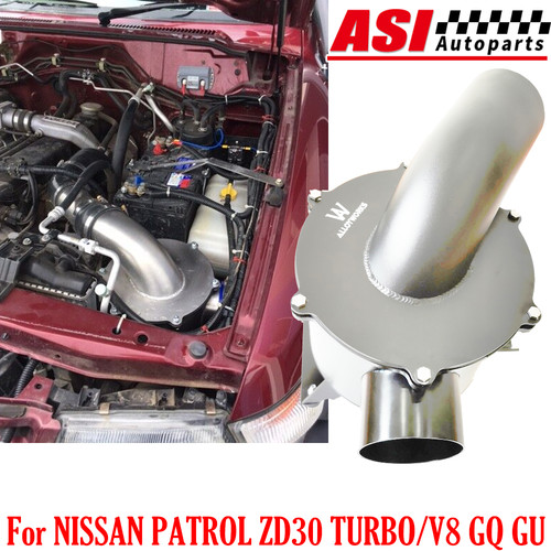 SUIT for NISSAN PATROL TURBO / V8 GQ GU silcver HI FLOW ZD30 AIRBOX | eBay