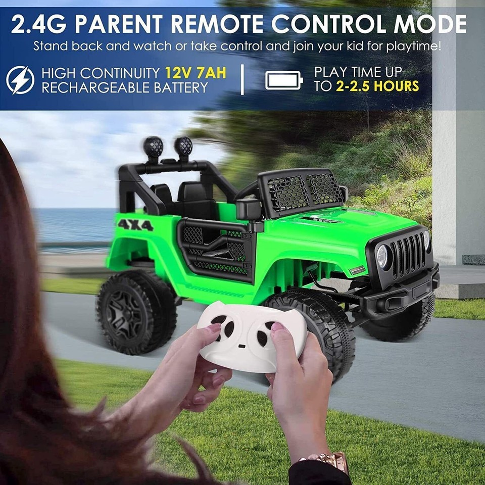12V Kids Ride On Car Electric Vehicle Toy Truck Jeep w/Remote Control ...