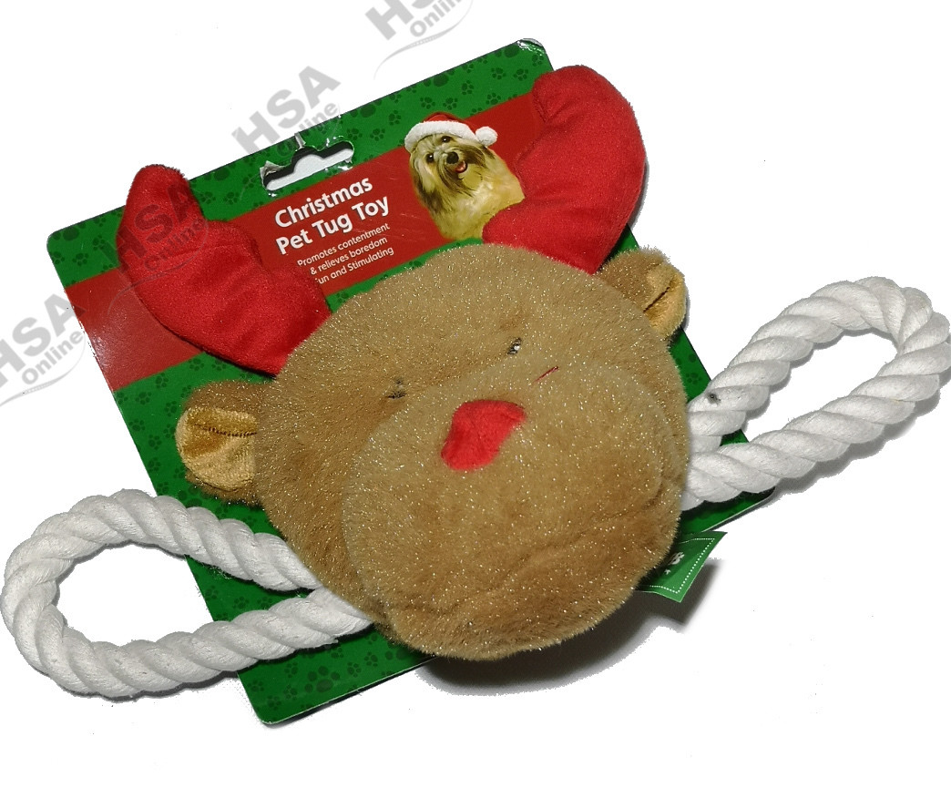 Dog Santa Toy Pet Puppy Plush Dog Rope Toy Dog Tug Toy Christmas ...