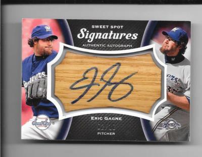 2004 Sweet Spot - ERIC GAGNE - Autograph Bat Barrell - BREWERS DODGERS ...