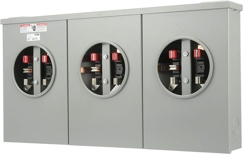 NEW Siemens 3-Gang SN351CR Meter Socket 100 amp 5 jaw single phase | eBay