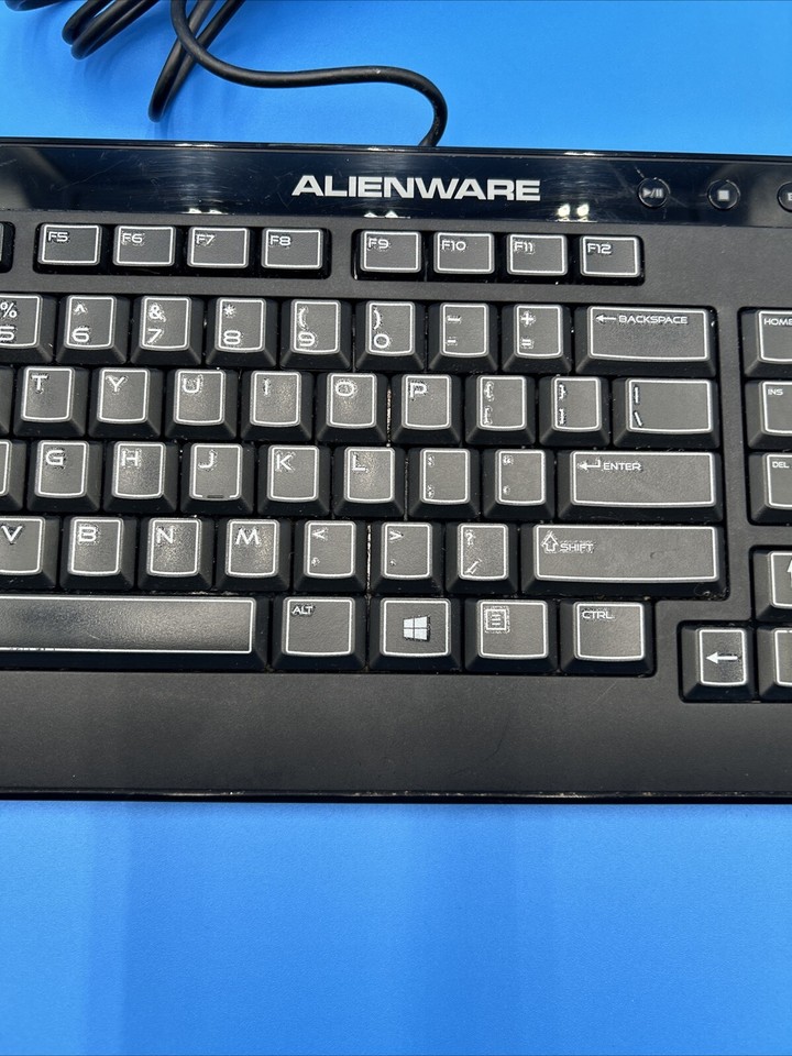 Alienware Wired USB Keyboard Black Multimedia Keyboard Gaming PC SK ...