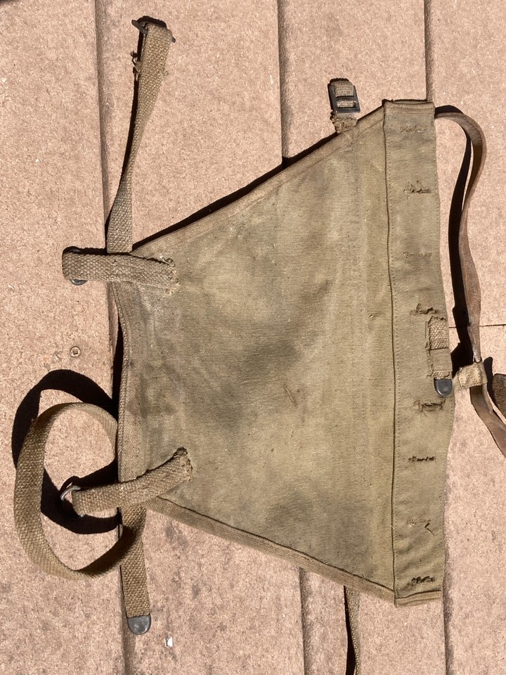 US Army WW1 M1910 Haversack Pack Tail Field Gear Equipment Unit Marked ...