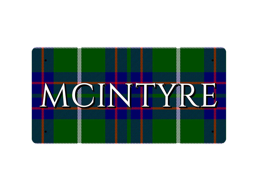 Mcintyre (Mcintyre Modern Tartan) - Metal Sign | eBay