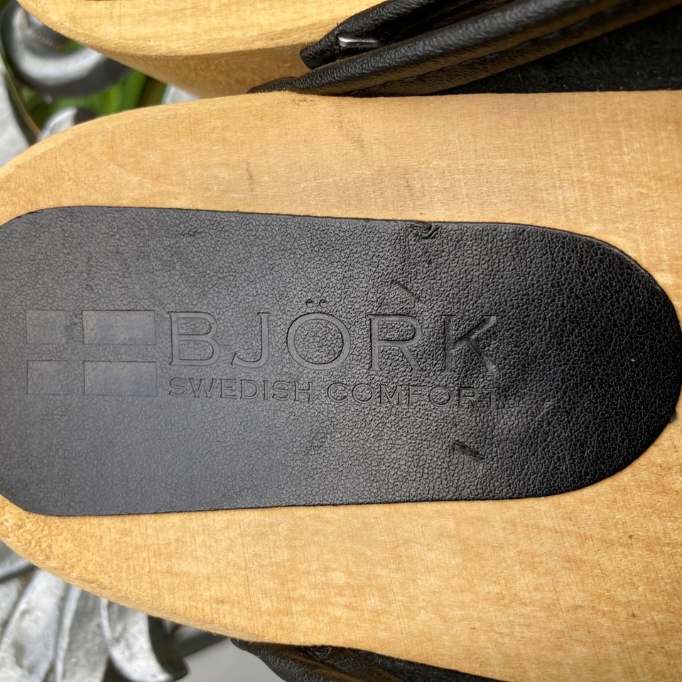 Bjork Swedish comfort copper metallic embossed leather clogs size 40 | eBay