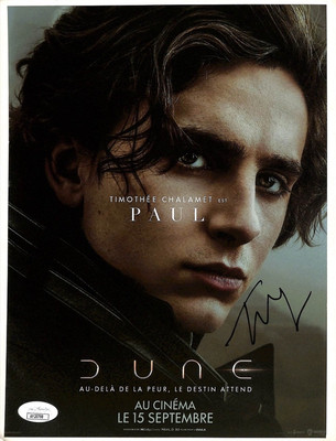Timothee Chalamet Signed Autograph Dune 8x10 Photo - JSA COA | eBay