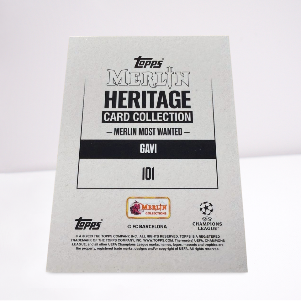 Topps Merlin Heritage 23/24 | 101 Gavi | Merlin`s Most Wanted | eBay