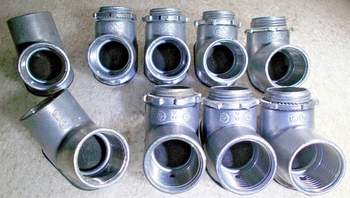 Aluminum 90° Degree Conduit Corner Elbow Connector for 3/4" Pipe ...