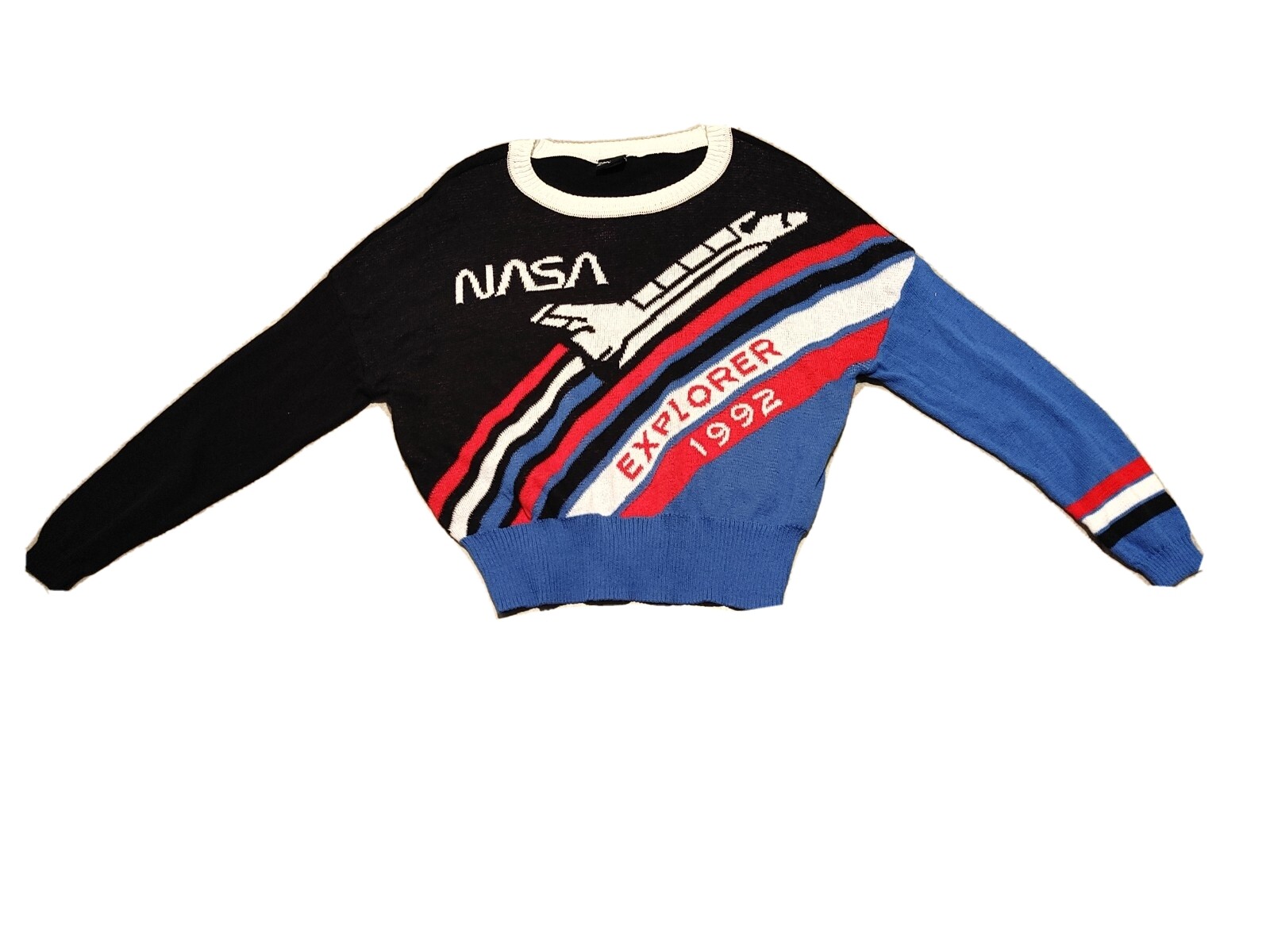 Women's Nasa Crew Neck Graphic Knit Sweater Size XLarge New W/O tag | eBay