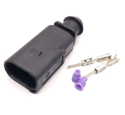 2 Pin Brake Pad Wear Sensor Connector Plug Repair 1J0973802 For VW Audi ...