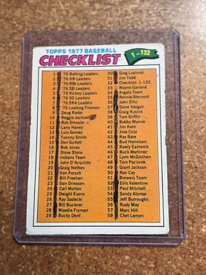 1977 Topps Baseball # 32 Checklist (1) 1-132 Used | eBay