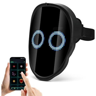 LED Smart Mask Face Changing LED Bluetooth Mask for Halloween ...
