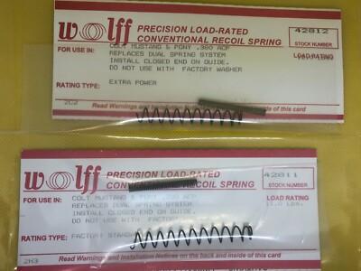 Colt Mustang & Pony 380 acp Recoil & Firing Pin Springs Factory or ...