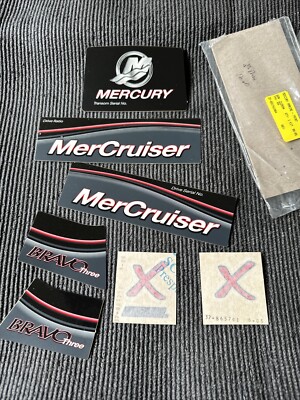 NOS Genuine Mercury MerCruiser Decal Set 37-881756A04 | eBay