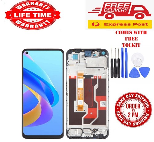 For Oppo A76 4G CPH2375 Lcd Display Touch Screen Digitizer Frame ...