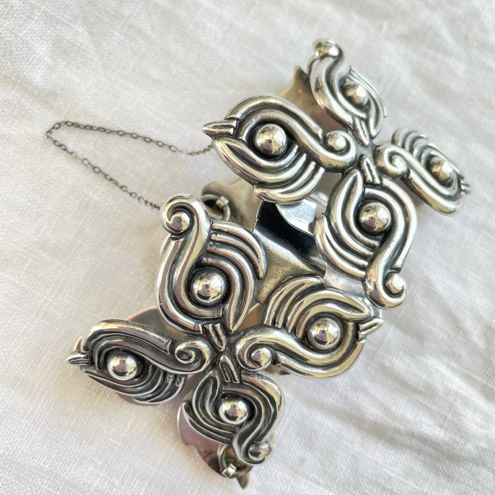 Vintage Los Castillo Necklace/Bracelet Set #122, Taxco Mexico Sterling ...