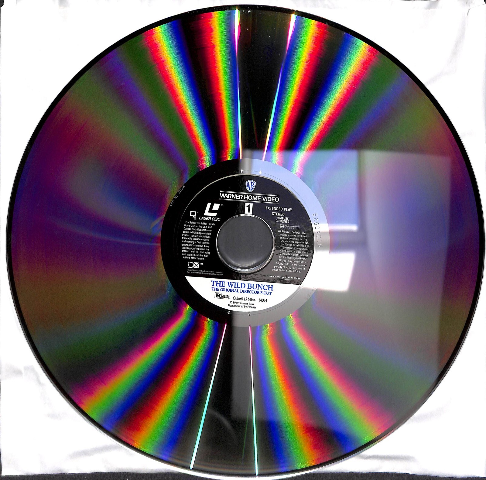 The Wild Bunch (Vintage Laser Disc Laserdisc NTSC Tested) - Director's ...