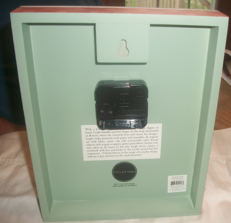 Anything with Sprinkles Clock Curly Girl Design Demdaco #18692 | eBay