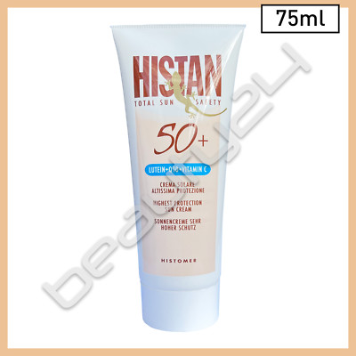 75ml HISTAN Highest Protection Sun Cream 50+, with Lutein, Q10 and ...