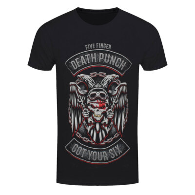 Five Finger Death Punch T-Shirt FFDP Biker Badge Band Official New ...