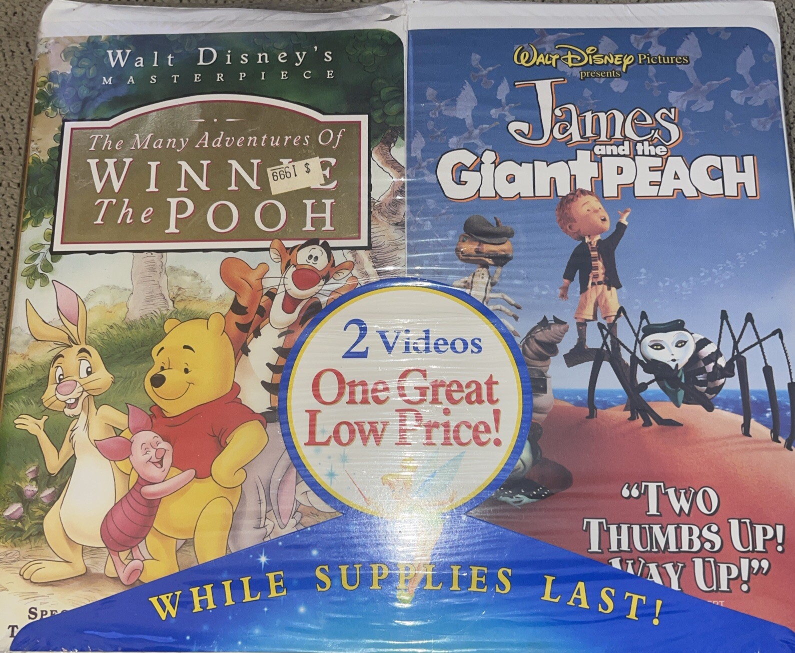 Disney James & the Giant Peach The Many Adventures of Winnie the Pooh ...