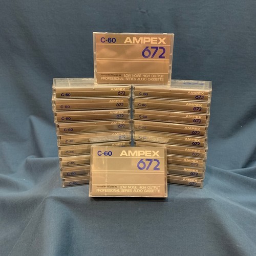 Lot of 20 Vintage Ampex 672 C-60 Professional Audio Cassette Tapes ...