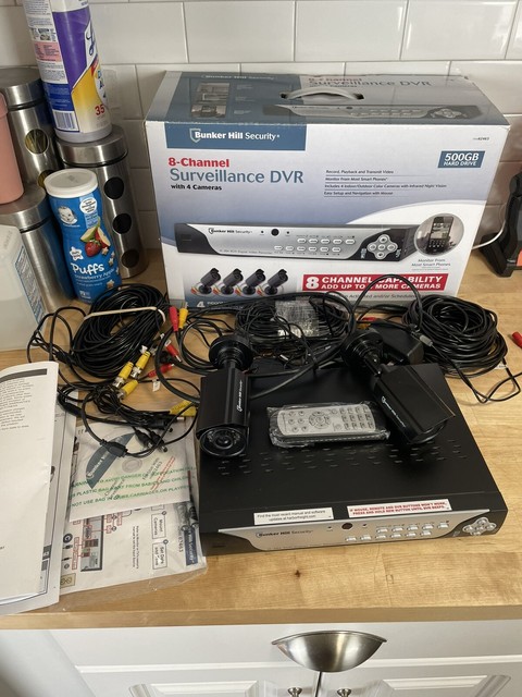 Bunker Hill Security 61229 8-Channel Surveillance Dvr W 4 Cameras for ...