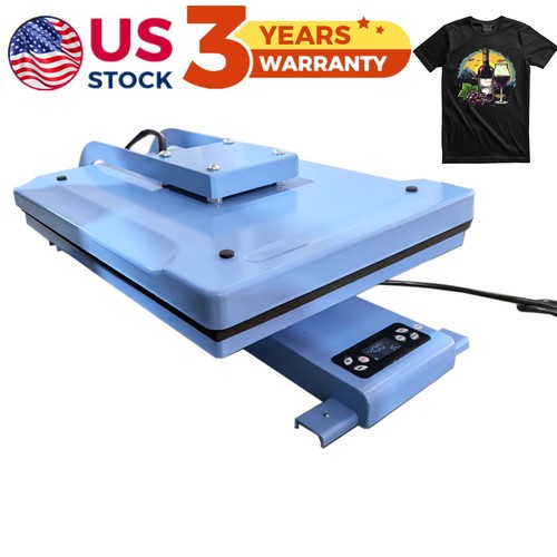 US Stock Qomolangma 16in x 20in Auto Easy Clamshell Heat Press Machine ...