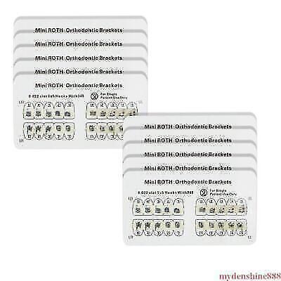 Orthodontic Metal MIM Mini Roth Brackets for Dental Braces with 345 ...