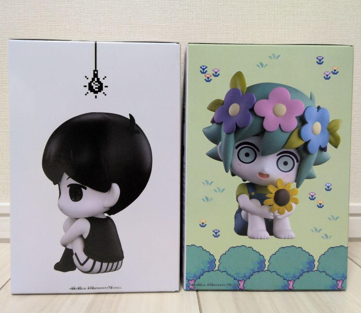 OMORI Osuwari Figure Omori BASIL Set of 2 Horror game Japan NEW | eBay