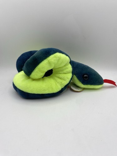 TY Hissy Beanie Babies RARE 1997 Shades of Green Snake w/ Red Tongue | eBay