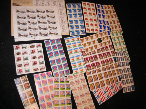 Various mint sheets/booklet panes US Postage stamps FV $480 Free ...